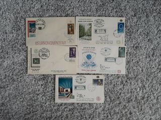 ISRAEL 1956 - 1957 - SET OF 14 TOURING STAMP EXHIBITION COVERS | #11480258