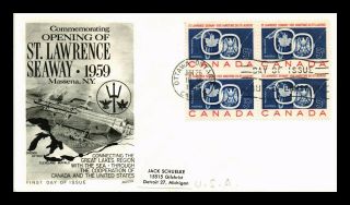 DR JIM STAMPS ST LAWRENCE SEAWAY FIRST DAY ISSUE CANADA COVER | #11530214