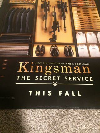 Kingsman: The Secret Service Movie Theater Poster 27x40 Double - Sided ...