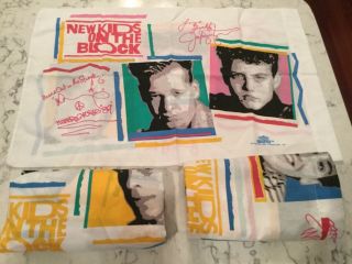1990s Kids On The Block Bed Sheet Set Misp Vintage NKOTB | #12603209