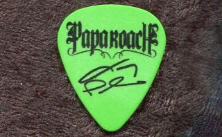 PAPA ROACH 2009 Metamorphosis Tour Guitar Pick JACOBY SHADDIX Custom ...