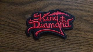 KING DIAMOND, SEW ON RED AND YELLOW EMBROIDERED PATCH | #13254413